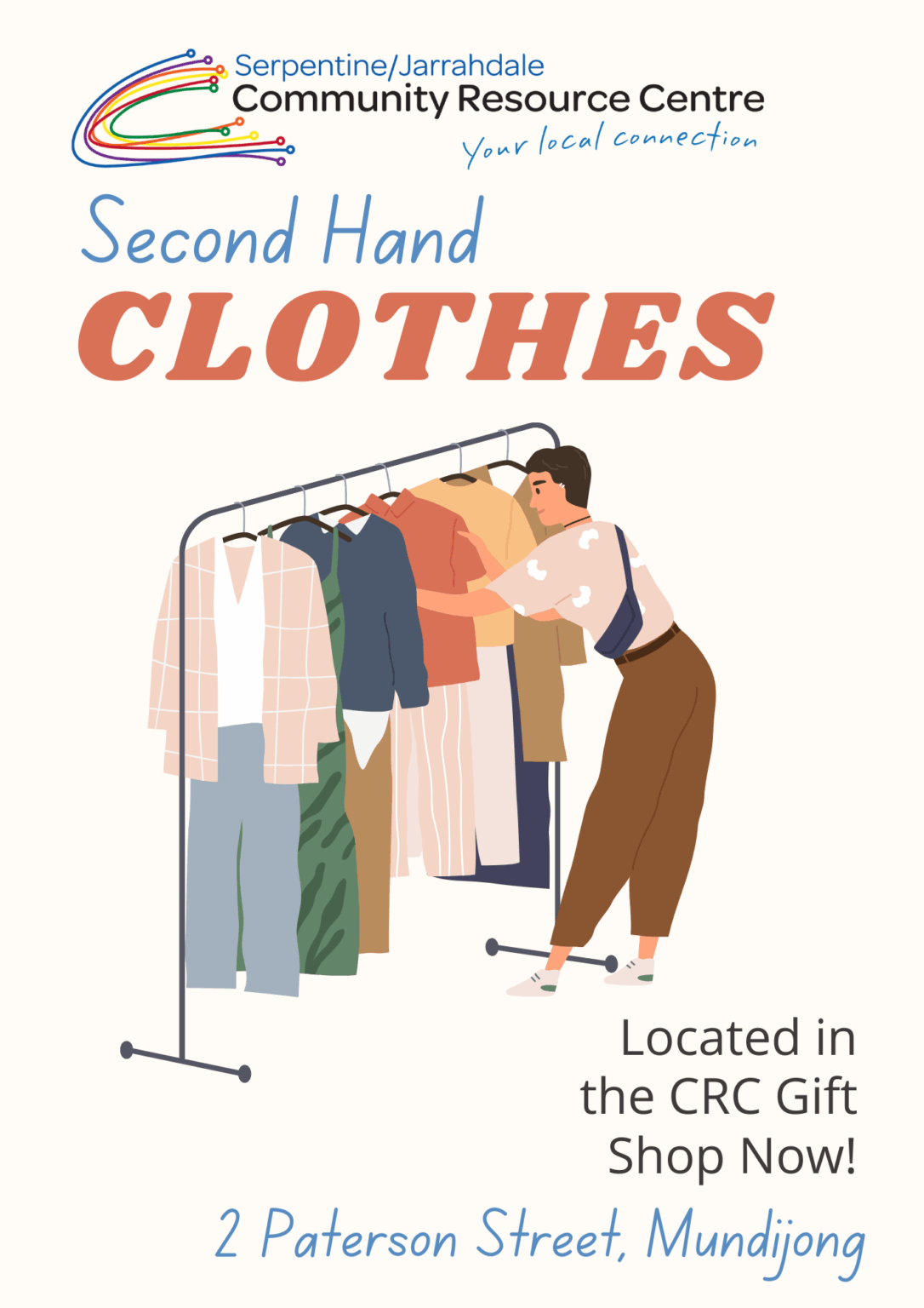 Secondhand Clothing in the Gift Shop now – Serpentine/Jarrahdale CRC