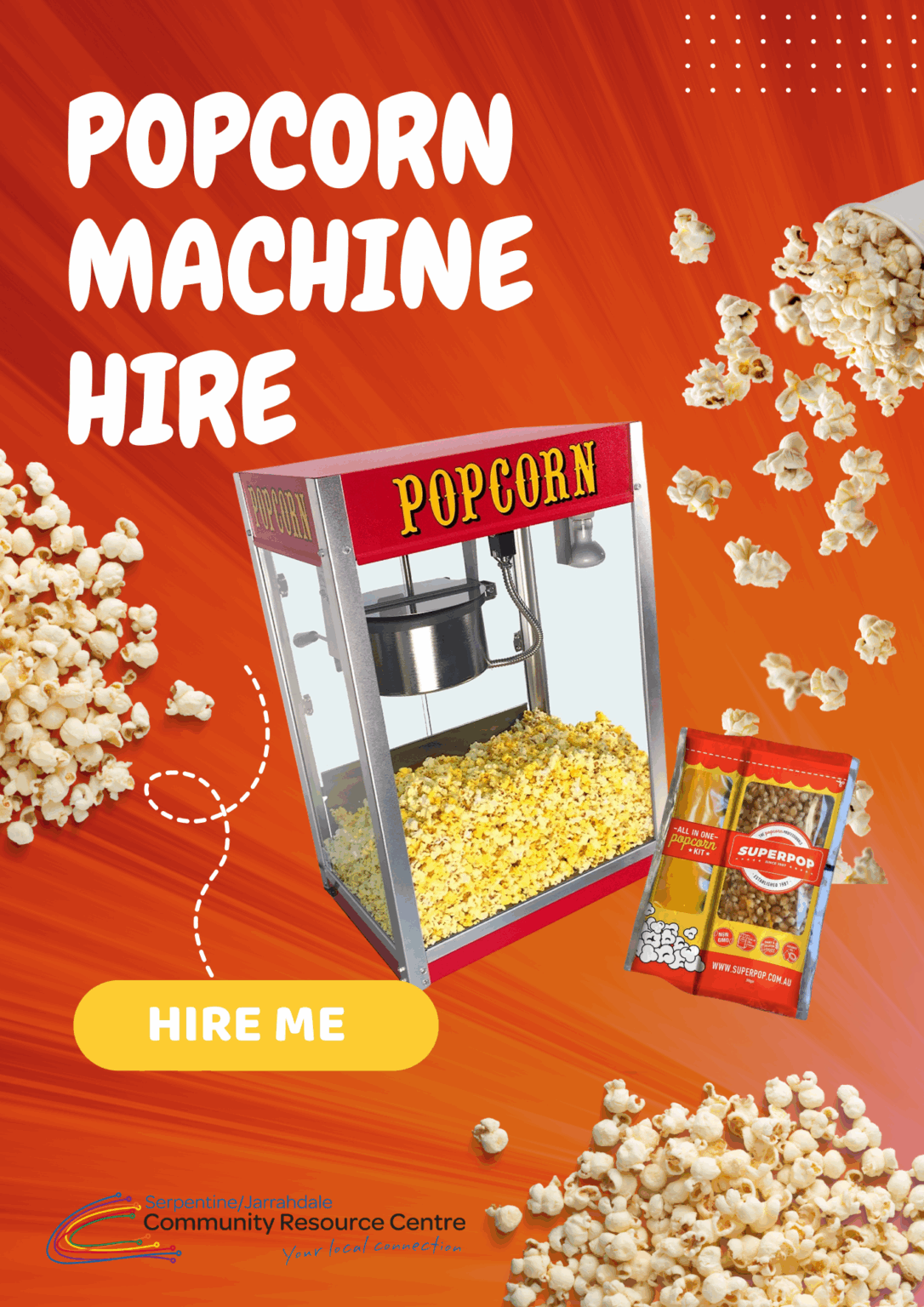 Hire Me: Popcorn Machine – Serpentine/Jarrahdale CRC